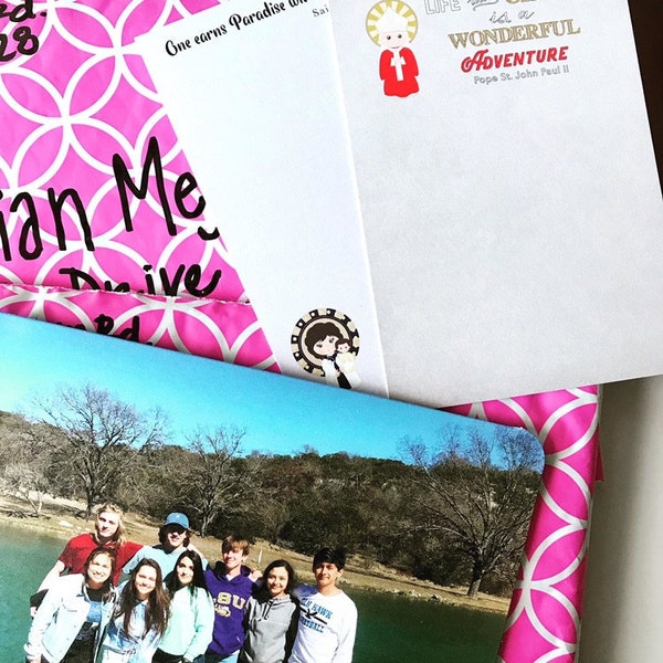 Set of 14 Assorted Saint Note Cards and Saint Patterned Envelopes ...