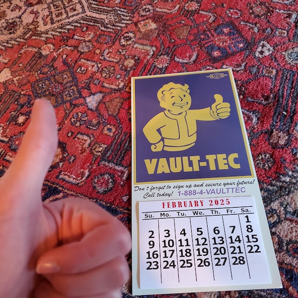 Un-official Handmade Fallout 12 Month Calendar for 2025 - Etsy