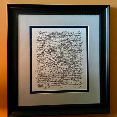 JESUS CHRIST Calligraphy Fine Art Print - Etsy