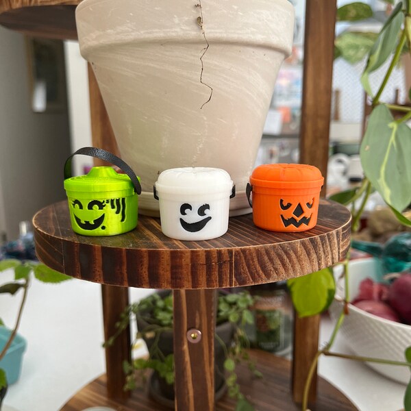Straw Toppers Halloween Buckets With New Purple Vampire, Mummy ...