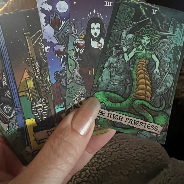 Terror Tarot Card Sticker Pack Halloween Stickers Gothic Stickers ...