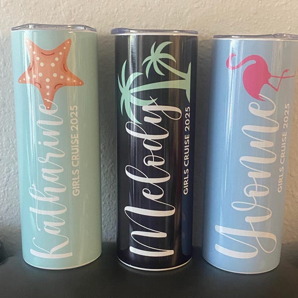 Custom Vacation Tumbler, Personalized Name Family Vacation Gift ...