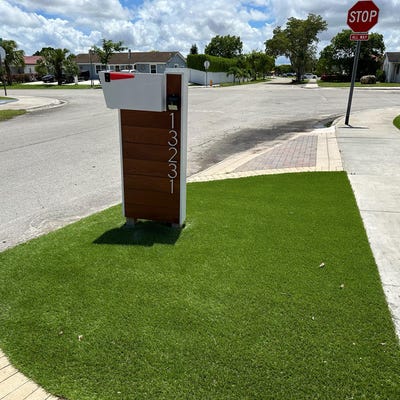 Modern Design Mailbox, Natural Wood Treated, Mailbox for Outside ...