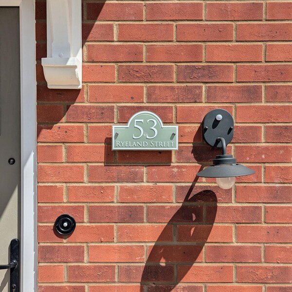 Traditional House Number Signs & Address Plaques in Sage Green - Etsy UK