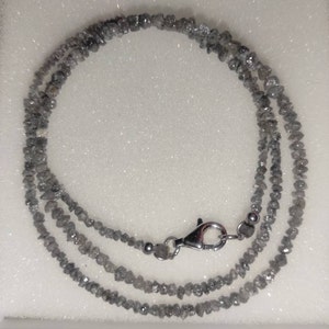 Raw Diamond Necklace Diamond Necklace Rough Diamond Necklace Layering ...