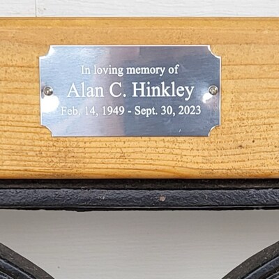Engraved Silver Plate, Bright Silver Aluminum Plaque Engraving Trophy ...