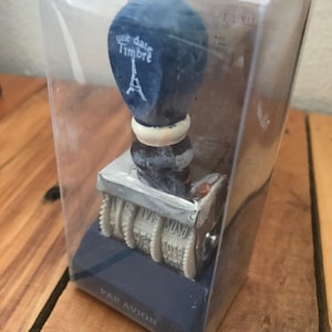 Numbered Rubber Stamp/retro Wooden Date Stamp/french Style - Etsy