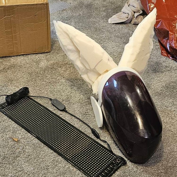 Fursuit Protogen Head Mask Kit: 3D Print Furry Skull Base With Lights ...