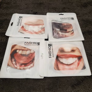3D Print Funny Half Face Mask Funny Mask Party Face Mask - Etsy