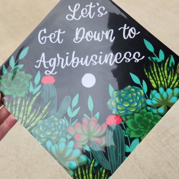 Grad Cap Topper Graduation Gift Tassel Custom Quote Decoration ...