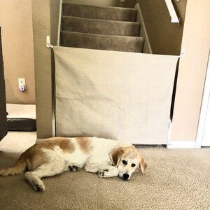 Hooks-included Fabric Baby Gate / Fabric Baby Gate, Custom Fabric Gate ...