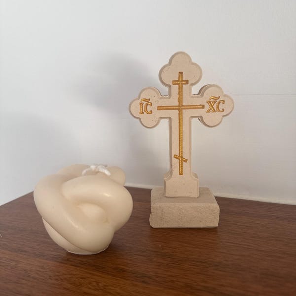 Orthodox Standing Cross, - Made of the Limestone, Religious Gift - Etsy