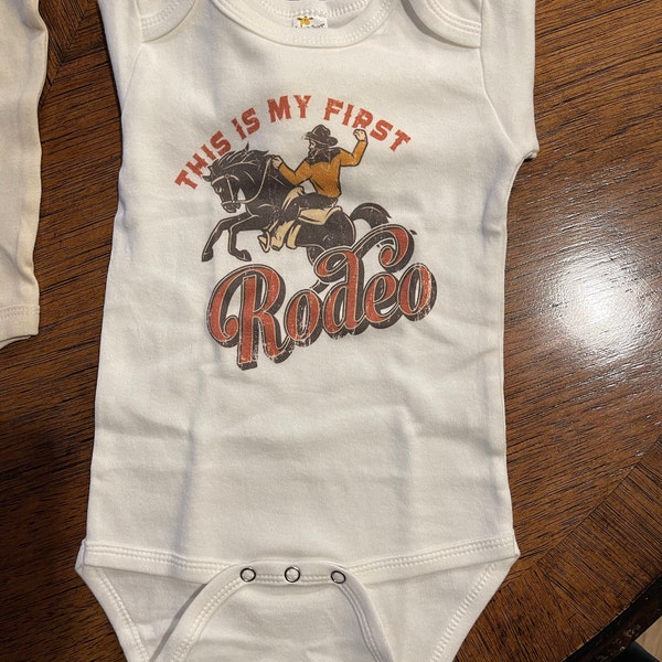 This is My First Rodeo Onesie®, Horse Rodeo Baby Bodysuit, Cute Rodeo ...