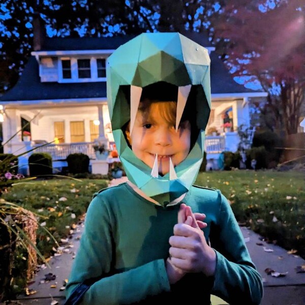 Snake Mask Pattern - Open Face for Great Visibility! Paper Mask ...