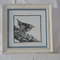 Starling Linocut Print, Original Linoprint, Bird Art, British Wildlife ...
