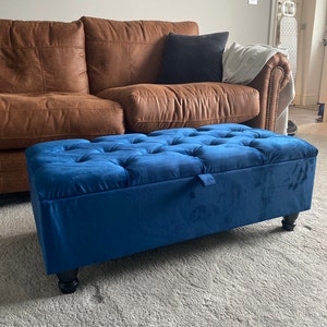 Chesterfield Storage Ottoman Bench Footstool Magazine - Etsy UK