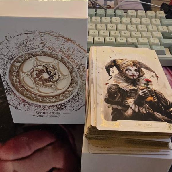 White Abyss Tarot Deck - Etsy