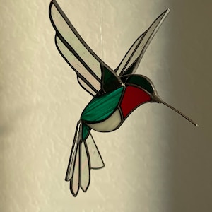Stained Glass 3D Hummingbird Suncatcher - Etsy