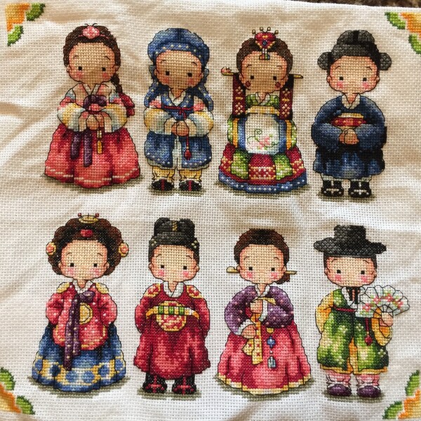 Traditional Clothes Cross Stitch Pattern,cross Stitch Chart,counted ...
