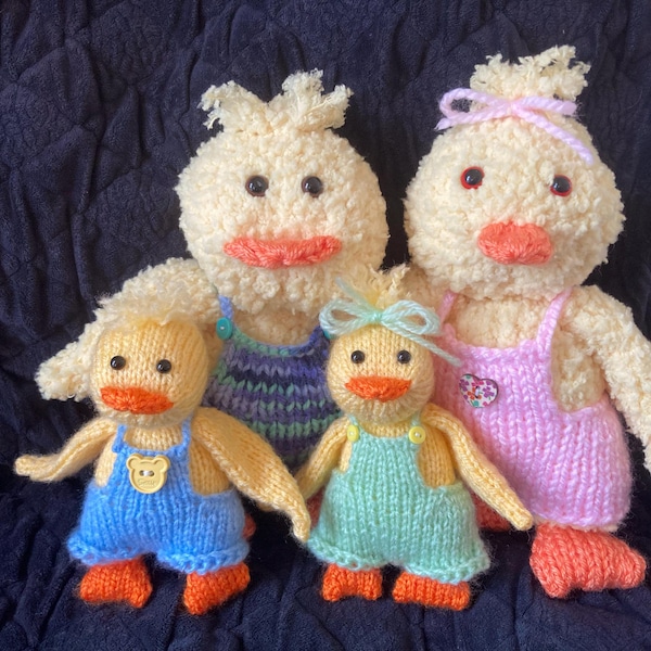 DUCKLING Knitting PATTERN Pdf, Knitted Animal Toy DUCK - Etsy
