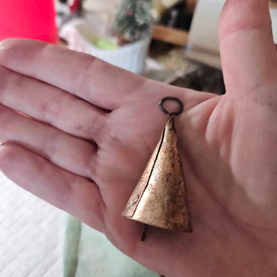 FAIRY Bells Rustic Gold Triangular 2 Bells for Garlands, Farmhouse ...