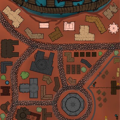 Fantasy Map Icons Volume 2 for Procreate and Photoshop, Map Symbol ...