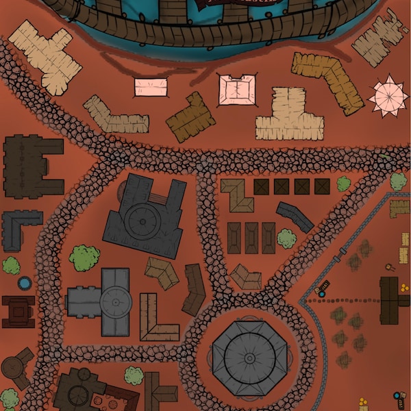 Fantasy Map Icons Volume 2 for Procreate and Photoshop, Map Symbol ...