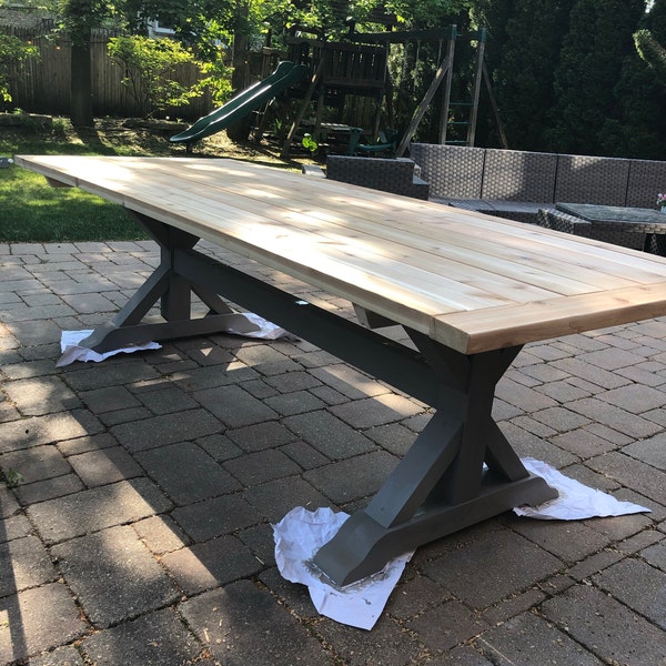 Seamless Trestle Table Frame, Free Shipping, Set of Two W/frame, Dining ...