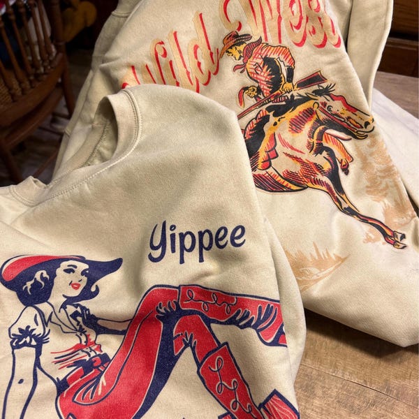 Vintage Cowgirl Yippee Ki Yay Tshirt | Retro 50s Country Western Aesthetic, Cute Trendy Boho ...