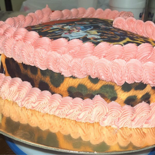 Edible Leopard or Cheetah Print Pattern for Round, Star, Heart Cakes ...