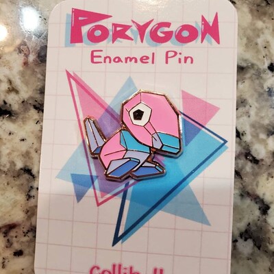 Porygon Glow-in-the-dark Hard Enamel Pin 1in. - Etsy