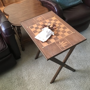 Qty 24 1.25 Wood Stacking Checkers Finished in Clear and Walnut Wooden ...