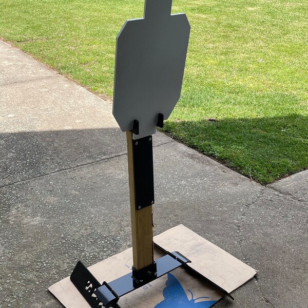 Portable Steel Challenge Plate Rack for Handgun Training Without Gong ...