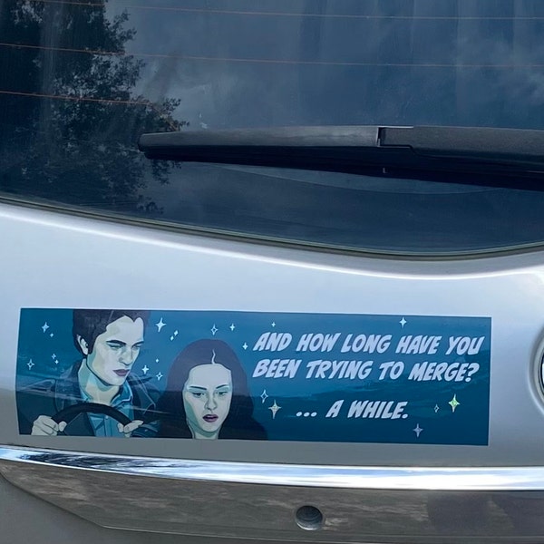 New Moon Inspired Glitter Vinyl Twilight Sticker Sheet of 4 Stickers ...