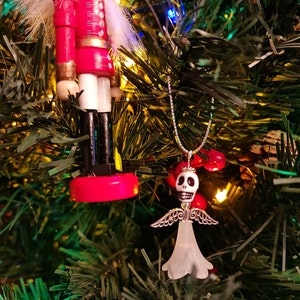 Skull Angels Fairies Set of 5 Tree Decorations for Halloween, Christmas ...