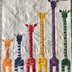 Giraffes in a Row Quilt Pattern PDF Instant Download Modern - Etsy Canada