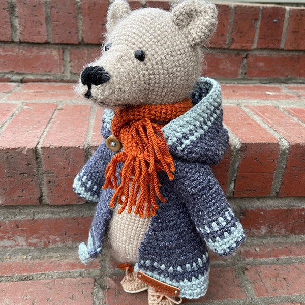 SCHEMA Elia l'orso polare e Gin il pettirosso pattern amigurumi all ...