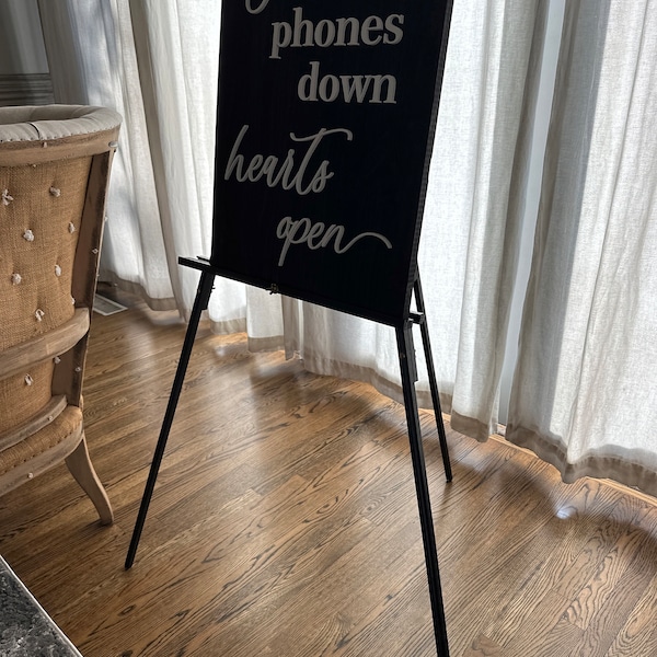 Wood Floor Easel, Wedding Sign Stand, Art Easel - Etsy