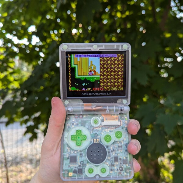 Gameboy Advance SP IPSV5 3.0 Inch HD 720*480 Retro Pixel Backlit Custom ...