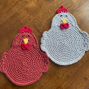 Crochet Pattern for the Swanky Chicken Trivet Potholder PDF - Etsy