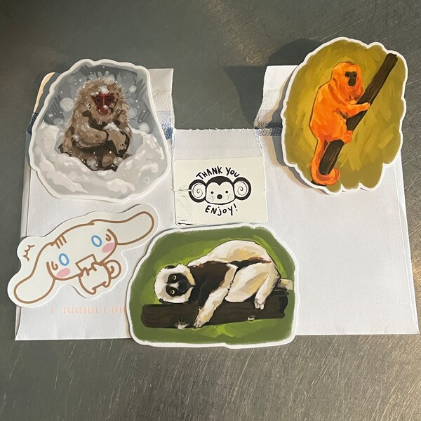 Primate Species Sticker / Vinyl Sticker / Laptop Sticker / Monkey ...