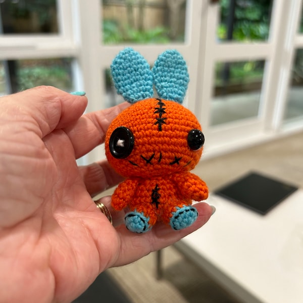 Amigurumi Mini Voodoo Bunny Crochet Pattern. Creepy, Cute, Scary Rabbit ...