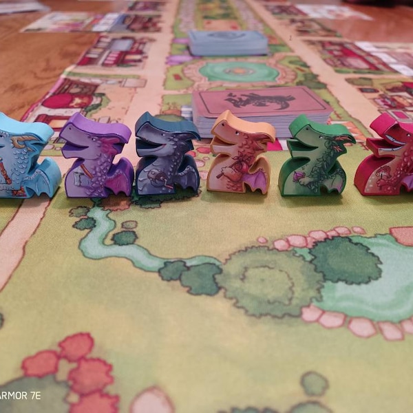 FLAMECRAFT - Matte Vinyl Meeple Stickers/decals Upgrade Kit - Unofficial Product (includes ...