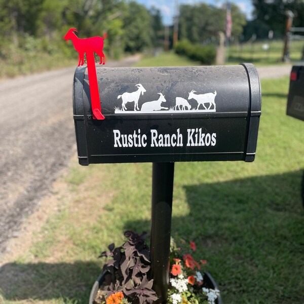Goat Mailbox Decal, Farm Mailbox Decal, Billy Goat Mailbox Decal, Goat ...