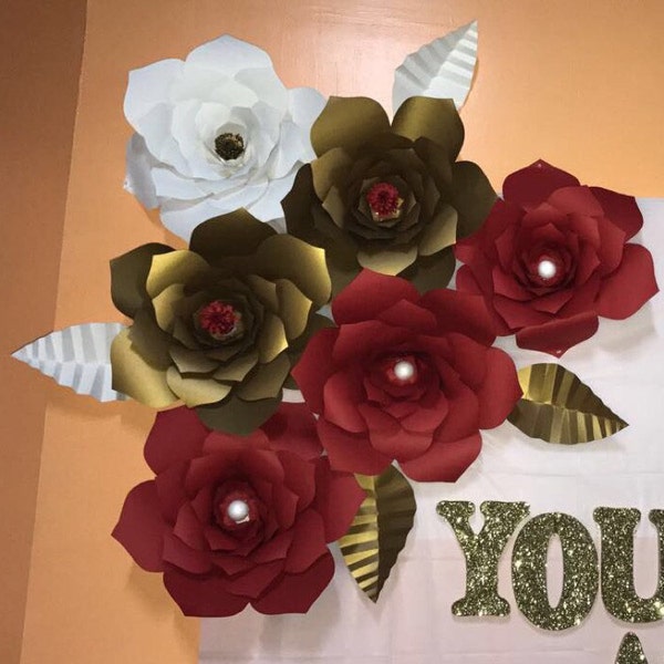Easy Large Paper Flowers, DIY Giant Flower Templates & Instructions ...