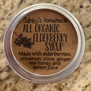 Canning Labels, Elderberry Syrup Label, Custom Syrup Label, Elderberry ...