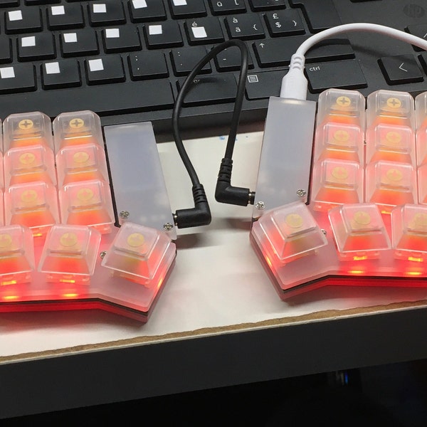 Pabile Corne V3 Hotswap MX Split Ergonomic Mechanical Keyboard Ready to ...