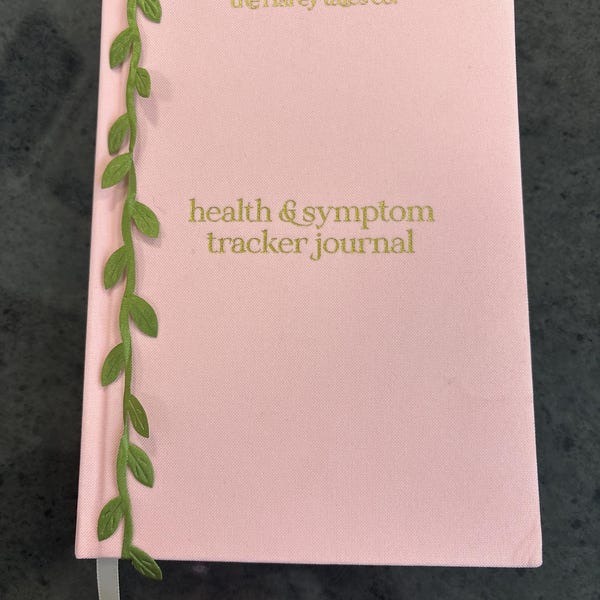 Pink Chronic Illness Health Symptom Tracking Journal (undated)/dietary ...