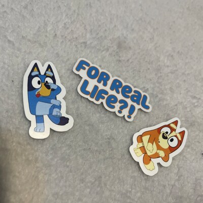 Holographic Bluey Bingo Chattermax Muffin Unicorse Stickers - Etsy