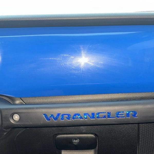 Holographic Sequins Jeep Emblem Sticker Decal, Wrangler JK, TJ, JL ...